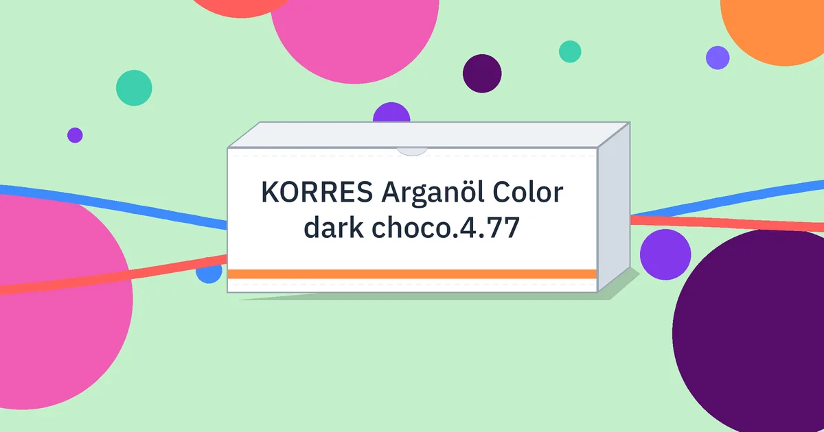 Symbolbild: Packung mit der Aufschrift KORRES Arganöl Color dark choco.4.77 (PZN 12451328) – Verfügbarkeit und Bezug in Apotheken in Frankfurt am Main