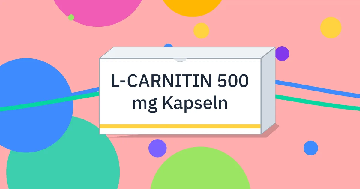 Symbolbild: Packung mit der Aufschrift L-CARNITIN 500 mg Kapseln (PZN 03386796) – Verfügbarkeit und Bezug in Apotheken in Frankfurt am Main
