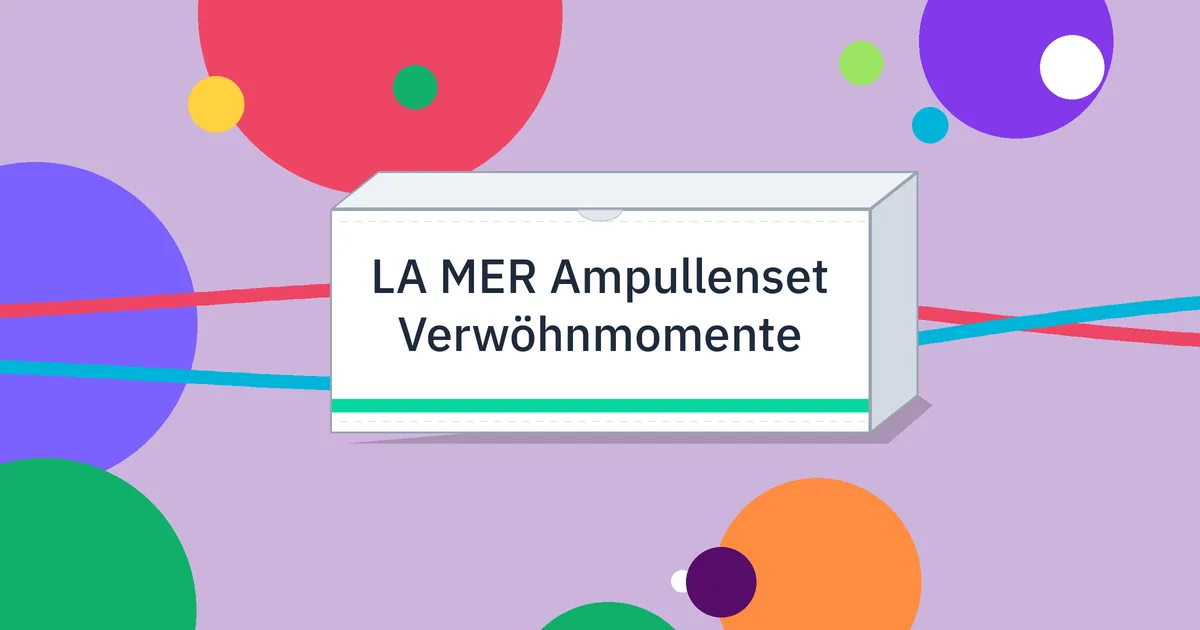 Symbolbild: Packung mit der Aufschrift LA MER Ampullenset Verwöhnmomente (PZN 19836037) – Verfügbarkeit und Bezug in Apotheken in Frankfurt am Main