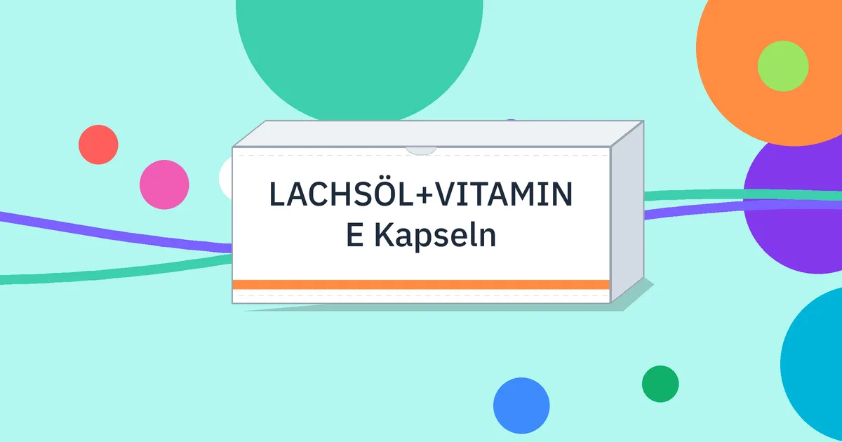 Symbolbild: Packung mit der Aufschrift LACHSÖL+VITAMIN E Kapseln (PZN 19337392) – Verfügbarkeit und Bezug in Apotheken in Frankfurt am Main