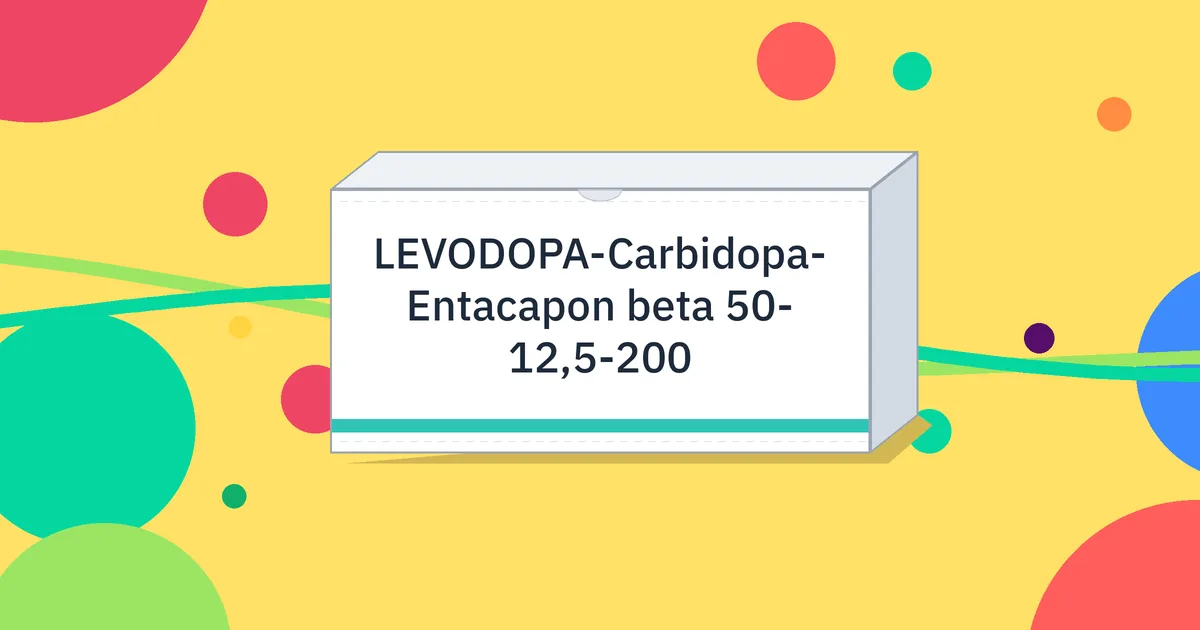 Symbolbild: Packung mit der Aufschrift LEVODOPA-Carbidopa-Entacapon beta 50-12,5-200 (PZN 10324229) – Verfügbarkeit und Bezug in Apotheken in Frankfurt am Main