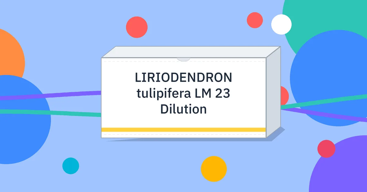 Symbolbild: Packung mit der Aufschrift LIRIODENDRON tulipifera LM 23 Dilution (PZN 13531182) – Verfügbarkeit und Bezug in Apotheken in Frankfurt am Main