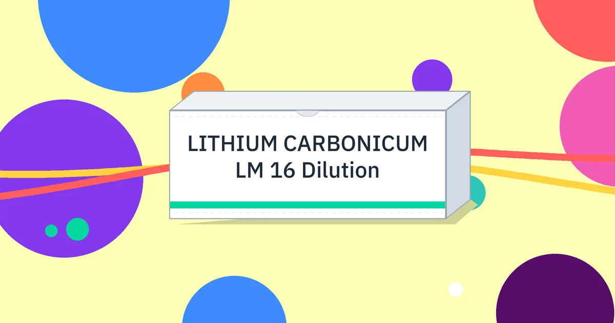 Symbolbild: Packung mit der Aufschrift LITHIUM CARBONICUM LM 16 Dilution (PZN 12931560) – Verfügbarkeit und Bezug in Apotheken in Frankfurt am Main