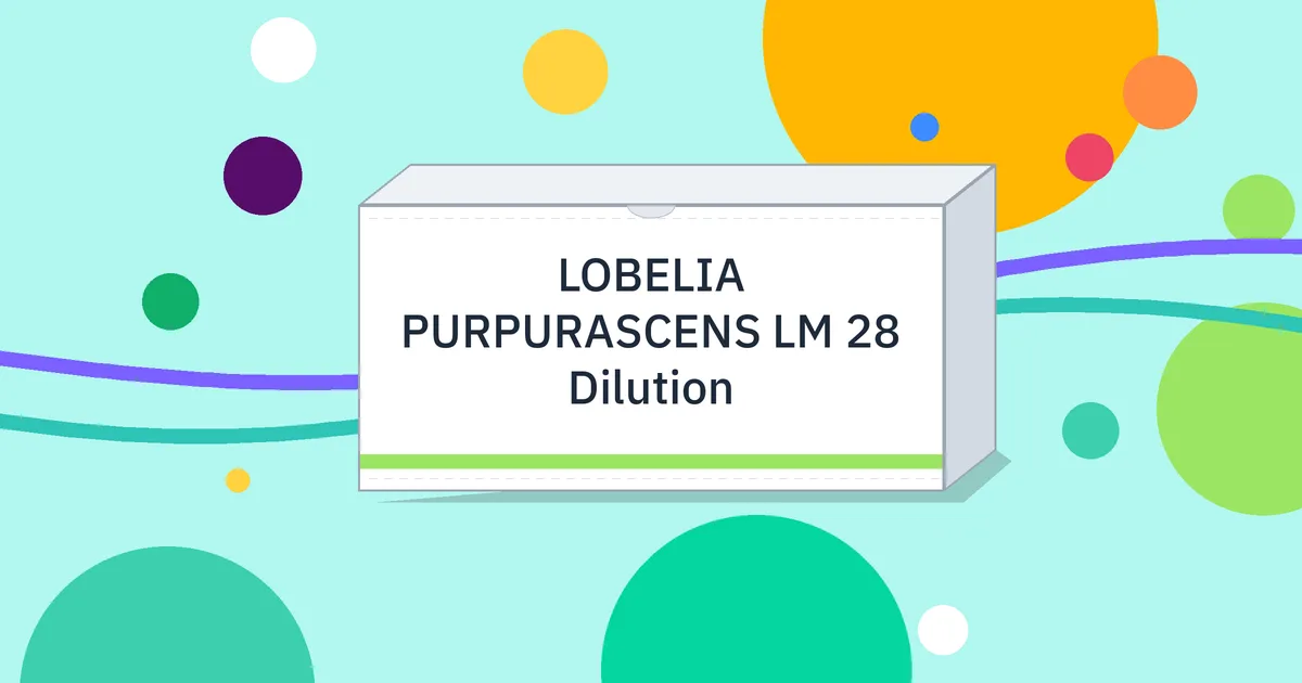 Symbolbild: Packung mit der Aufschrift LOBELIA PURPURASCENS LM 28 Dilution (PZN 13534507) – Verfügbarkeit und Bezug in Apotheken in Frankfurt am Main