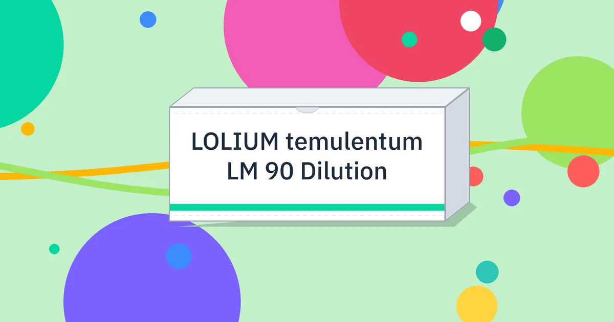 Symbolbild: Packung mit der Aufschrift LOLIUM temulentum LM 90 Dilution (PZN 13535501) – Verfügbarkeit und Bezug in Apotheken in Frankfurt am Main