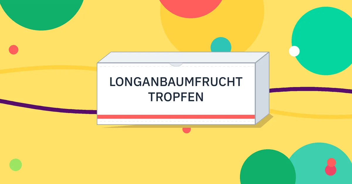 Symbolbild: Packung mit der Aufschrift LONGANBAUMFRUCHT TROPFEN (PZN 14284107) – Verfügbarkeit und Bezug in Apotheken in Frankfurt am Main