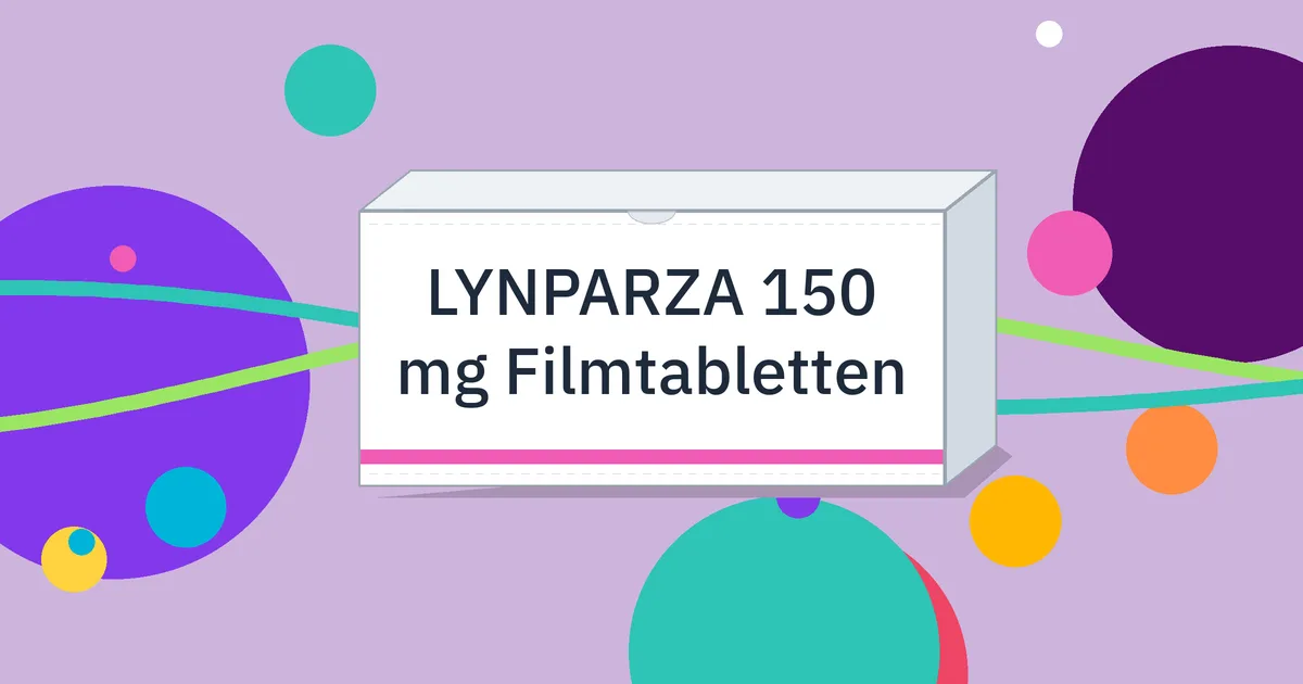 Symbolbild: Packung mit der Aufschrift LYNPARZA 150 mg Filmtabletten (PZN 16803669) – Verfügbarkeit und Bezug in Apotheken in Frankfurt am Main