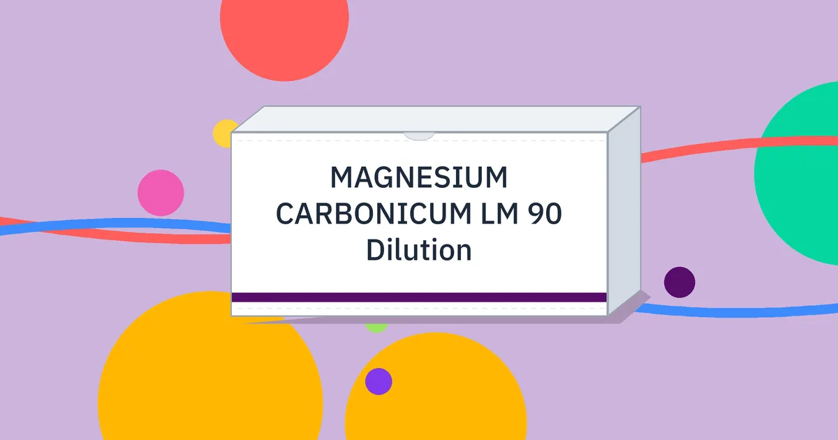 Symbolbild: Packung mit der Aufschrift MAGNESIUM CARBONICUM LM 90 Dilution (PZN 12937284) – Verfügbarkeit und Bezug in Apotheken in Frankfurt am Main
