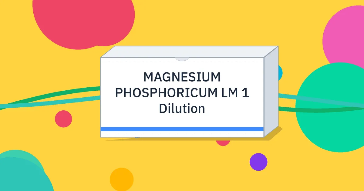 Symbolbild: Packung mit der Aufschrift MAGNESIUM PHOSPHORICUM LM 1 Dilution (PZN 12939136) – Verfügbarkeit und Bezug in Apotheken in Frankfurt am Main