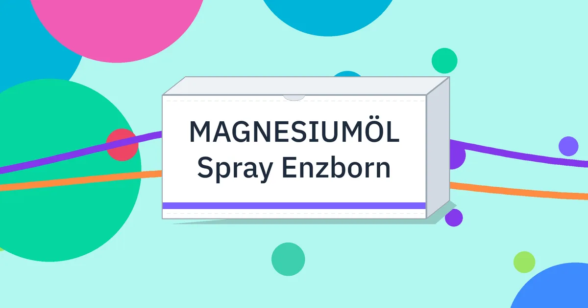 Symbolbild: Packung mit der Aufschrift MAGNESIUMÖL Spray Enzborn (PZN 14370189) – Verfügbarkeit und Bezug in Apotheken in Frankfurt am Main