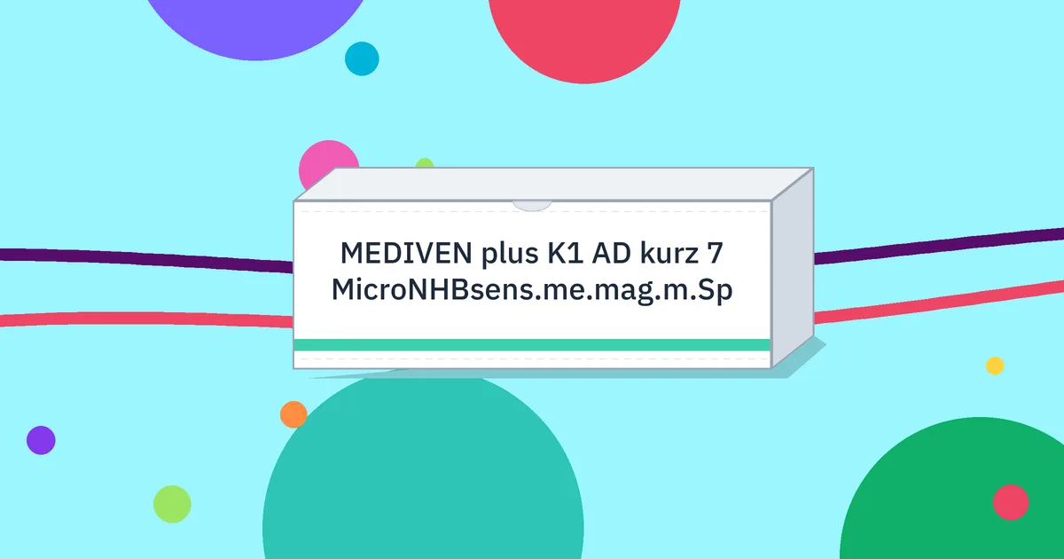 Symbolbild: Packung mit der Aufschrift MEDIVEN plus K1 AD kurz 7 MicroNHBsens.me.mag.m.Sp (PZN 15906947) – Verfügbarkeit und Bezug in Apotheken in Frankfurt am Main