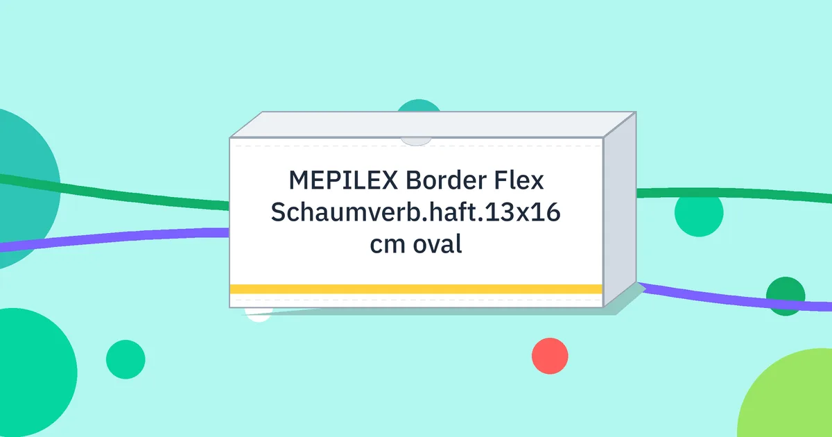 Symbolbild: Packung mit der Aufschrift MEPILEX Border Flex Schaumverb.haft.13x16 cm oval (PZN 10264013) – Verfügbarkeit und Bezug in Apotheken in Frankfurt am Main