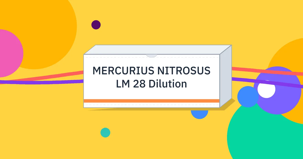Symbolbild: Packung mit der Aufschrift MERCURIUS NITROSUS LM 28 Dilution (PZN 12952438) – Verfügbarkeit und Bezug in Apotheken in Frankfurt am Main