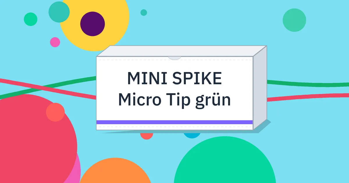 Symbolbild: Packung mit der Aufschrift MINI SPIKE Micro Tip grün (PZN 17530311) – Verfügbarkeit und Bezug in Apotheken in Frankfurt am Main