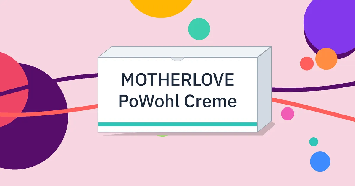 Symbolbild: Packung mit der Aufschrift MOTHERLOVE PoWohl Creme (PZN 18445932) – Verfügbarkeit und Bezug in Apotheken in Frankfurt am Main