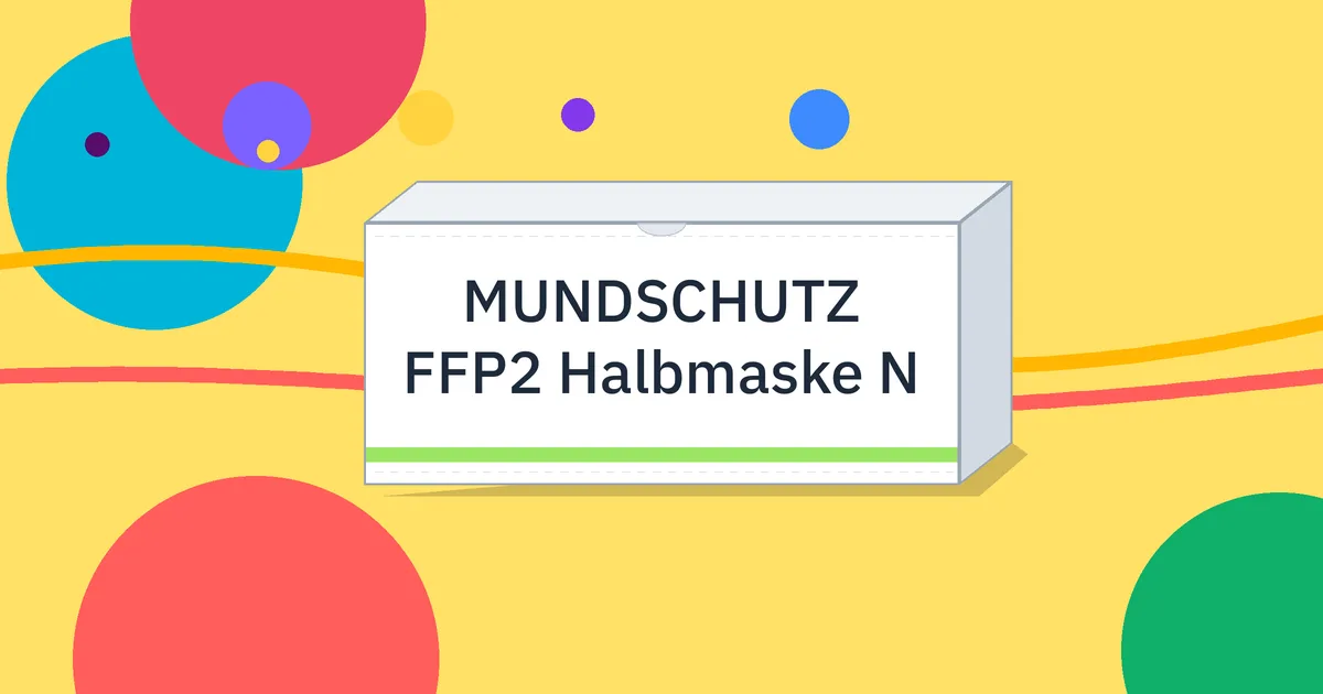 Symbolbild: Packung mit der Aufschrift MUNDSCHUTZ FFP2 Halbmaske N (PZN 06308377) – Verfügbarkeit und Bezug in Apotheken in Frankfurt am Main