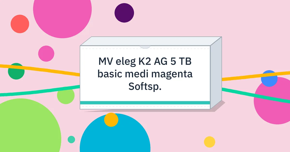 Symbolbild: Packung mit der Aufschrift MV eleg K2 AG 5 TB basic medi magenta Softsp. (PZN 14643629) – Verfügbarkeit und Bezug in Apotheken in Frankfurt am Main