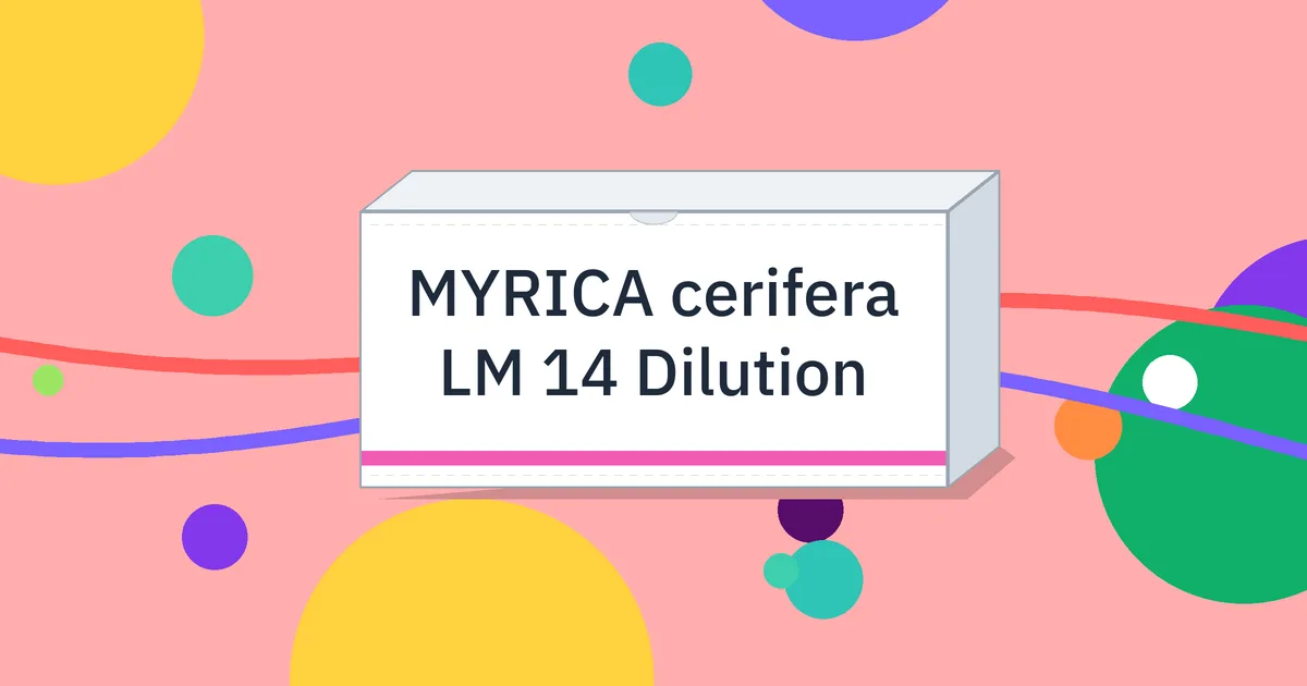 Symbolbild: Packung mit der Aufschrift MYRICA cerifera LM 14 Dilution (PZN 12957128) – Verfügbarkeit und Bezug in Apotheken in Frankfurt am Main