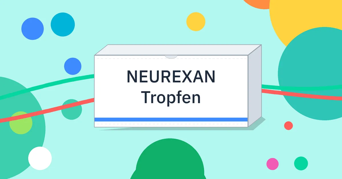 Symbolbild: Packung mit der Aufschrift NEUREXAN Tropfen (PZN 04115243) – Verfügbarkeit und Bezug in Apotheken in Frankfurt am Main