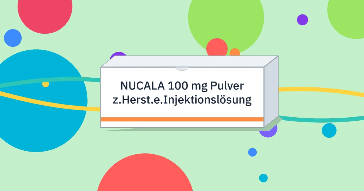 Symbolbild: Packung mit der Aufschrift NUCALA 100 mg Pulver z.Herst.e.Injektionslösung (PZN 12481631) – Verfügbarkeit und Bezug in Apotheken in Frankfurt am Main