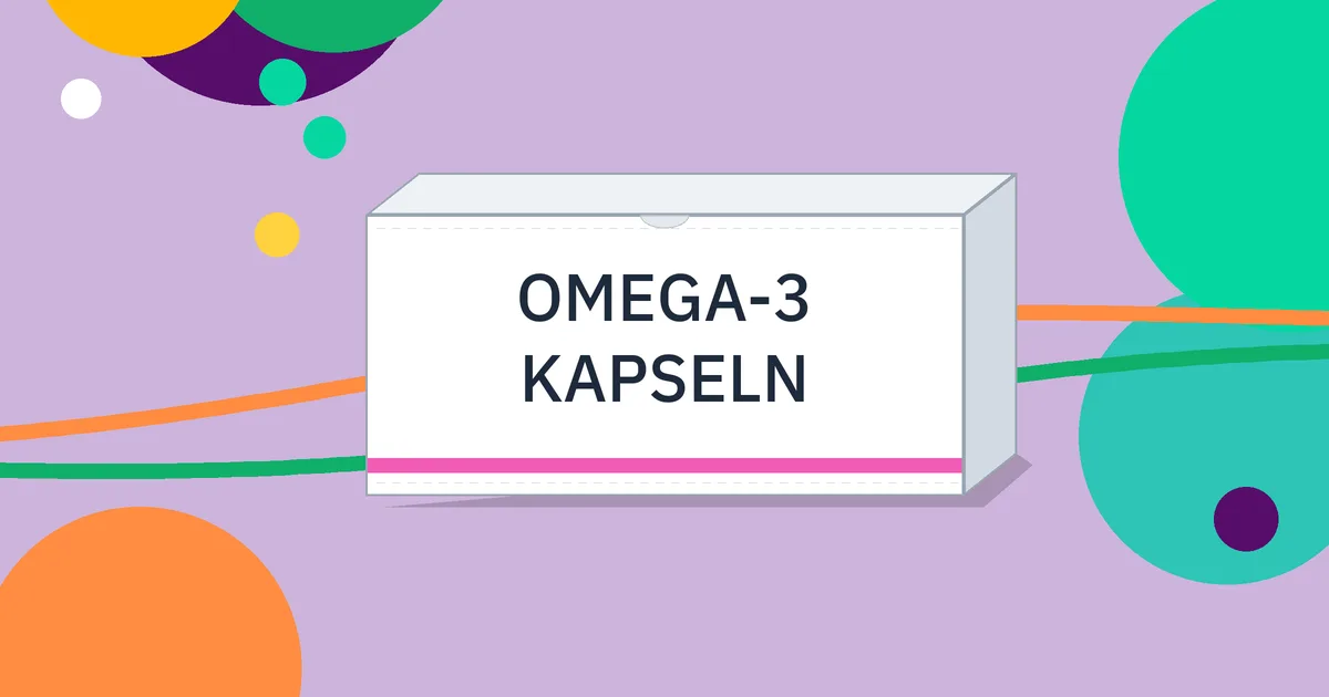 Symbolbild: Packung mit der Aufschrift OMEGA-3 KAPSELN (PZN 10106538) – Verfügbarkeit und Bezug in Apotheken in Frankfurt am Main