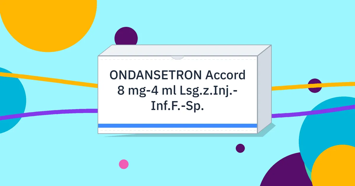 Symbolbild: Packung mit der Aufschrift ONDANSETRON Accord 8 mg-4 ml Lsg.z.Inj.-Inf.F.-Sp. (PZN 16764053) – Verfügbarkeit und Bezug in Apotheken in Frankfurt am Main