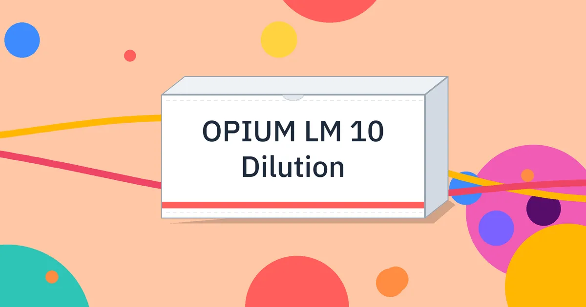 Symbolbild: Packung mit der Aufschrift OPIUM LM 10 Dilution (PZN 12972091) – Verfügbarkeit und Bezug in Apotheken in Frankfurt am Main