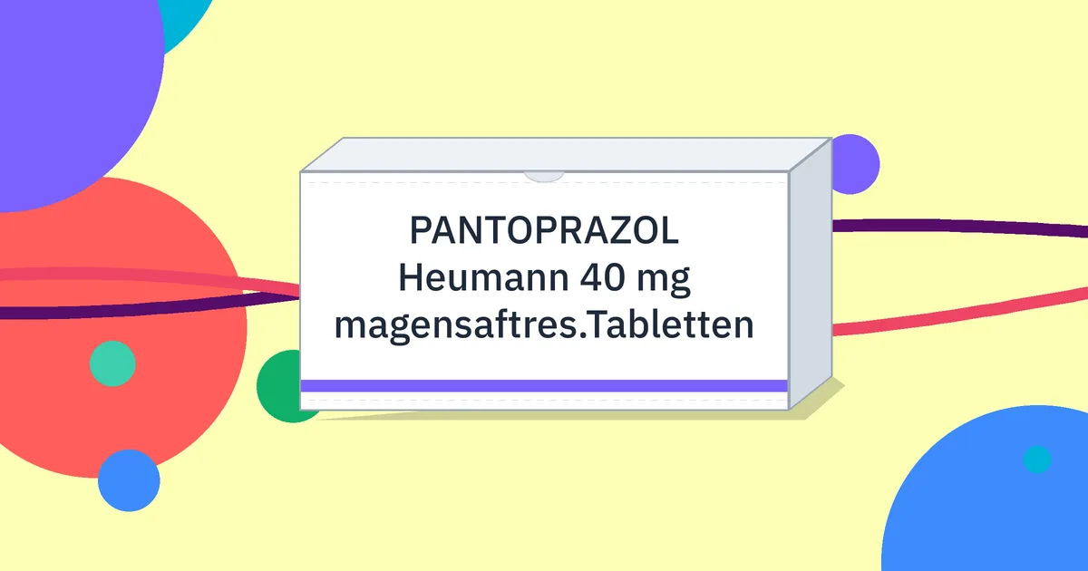 Symbolbild: Packung mit der Aufschrift PANTOPRAZOL Heumann 40 mg magensaftres.Tabletten (PZN 09192248) – Verfügbarkeit und Bezug in Apotheken in Frankfurt am Main