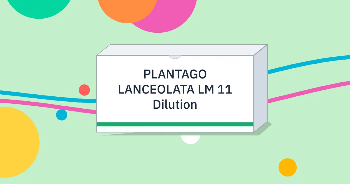 Symbolbild: Packung mit der Aufschrift PLANTAGO LANCEOLATA LM 11 Dilution (PZN 13036778) – Verfügbarkeit und Bezug in Apotheken in Frankfurt am Main