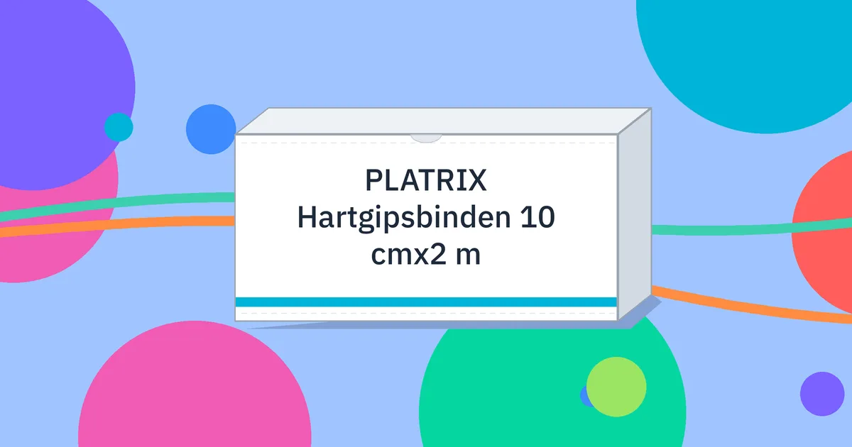 Symbolbild: Packung mit der Aufschrift PLATRIX Hartgipsbinden 10 cmx2 m (PZN 07154048) – Verfügbarkeit und Bezug in Apotheken in Frankfurt am Main