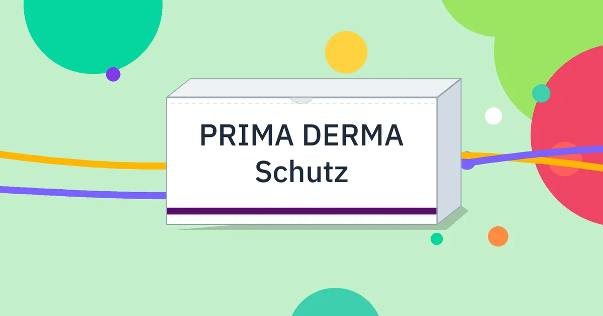 Symbolbild: Packung mit der Aufschrift PRIMA DERMA Schutz (PZN 01306764) – Verfügbarkeit und Bezug in Apotheken in Frankfurt am Main