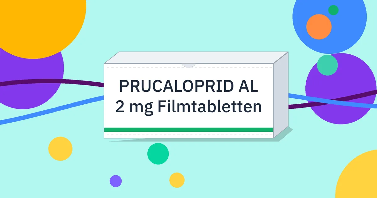 Symbolbild: Packung mit der Aufschrift PRUCALOPRID AL 2 mg Filmtabletten (PZN 18169969) – Verfügbarkeit und Bezug in Apotheken in Frankfurt am Main