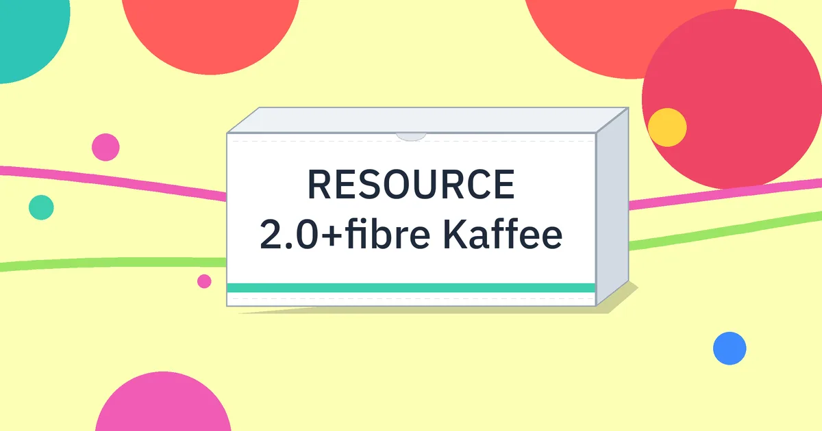 Symbolbild: Packung mit der Aufschrift RESOURCE 2.0+fibre Kaffee (PZN 01743921) – Verfügbarkeit und Bezug in Apotheken in Frankfurt am Main