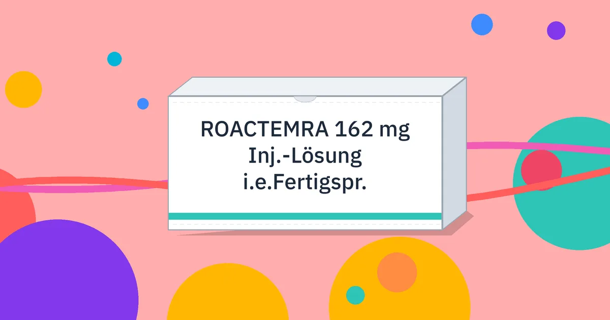 Symbolbild: Packung mit der Aufschrift ROACTEMRA 162 mg Inj.-Lösung i.e.Fertigspr. (PZN 11519030) – Verfügbarkeit und Bezug in Apotheken in Frankfurt am Main