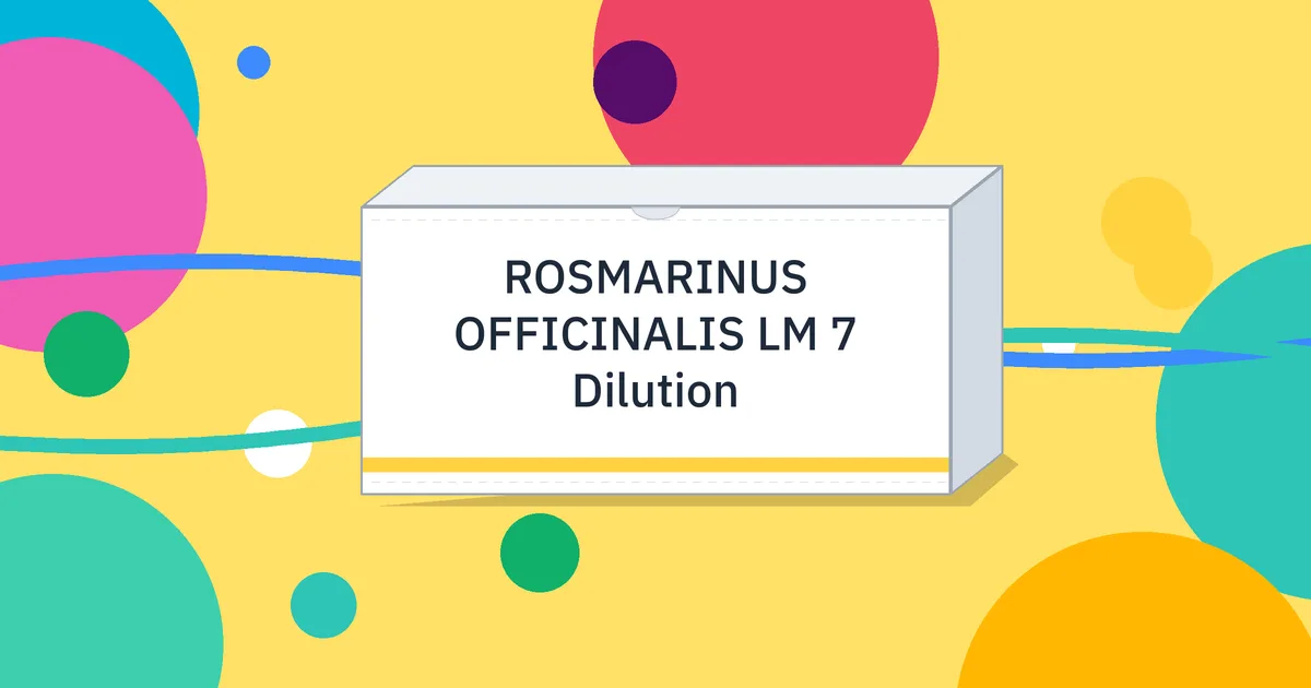 Symbolbild: Packung mit der Aufschrift ROSMARINUS OFFICINALIS LM 7 Dilution (PZN 13680545) – Verfügbarkeit und Bezug in Apotheken in Frankfurt am Main
