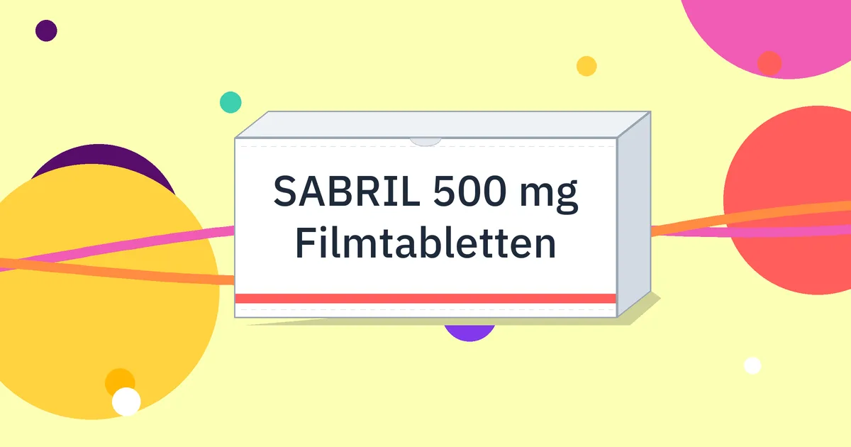 Symbolbild: Packung mit der Aufschrift SABRIL 500 mg Filmtabletten (PZN 14022666) – Verfügbarkeit und Bezug in Apotheken in Frankfurt am Main