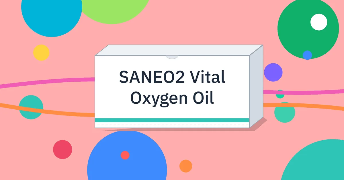 Symbolbild: Packung mit der Aufschrift SANEO2 Vital Oxygen Oil (PZN 11231139) – Verfügbarkeit und Bezug in Apotheken in Frankfurt am Main