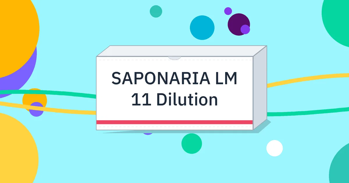 Symbolbild: Packung mit der Aufschrift SAPONARIA LM 11 Dilution (PZN 13686275) – Verfügbarkeit und Bezug in Apotheken in Frankfurt am Main