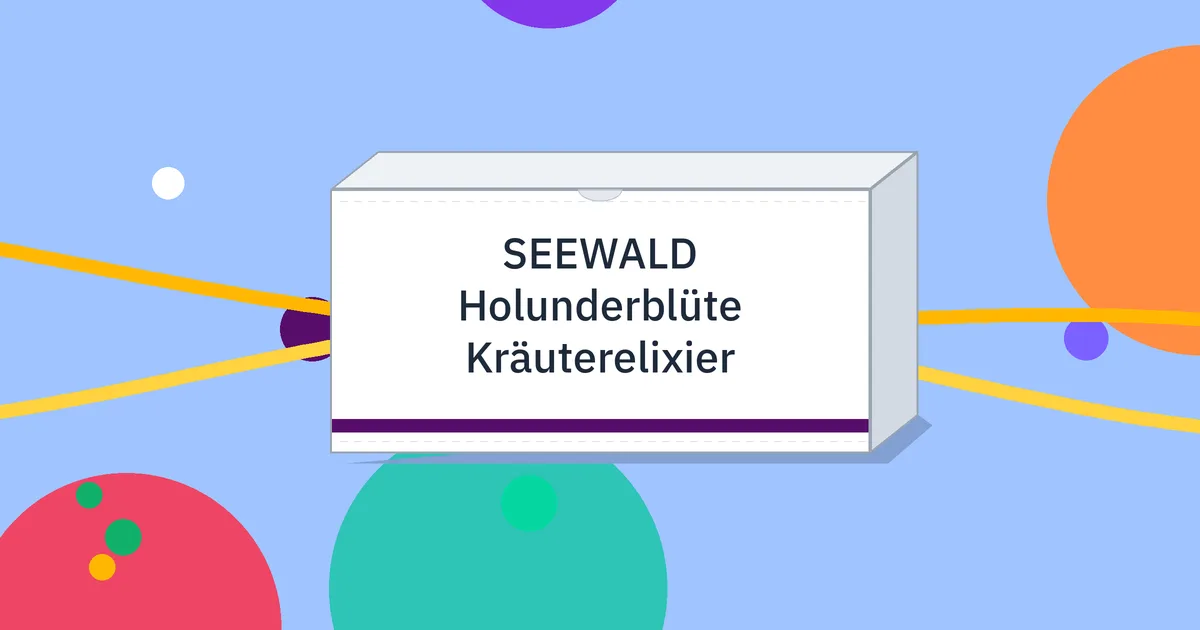 Symbolbild: Packung mit der Aufschrift SEEWALD Holunderblüte Kräuterelixier (PZN 19545794) – Verfügbarkeit und Bezug in Apotheken in Frankfurt am Main