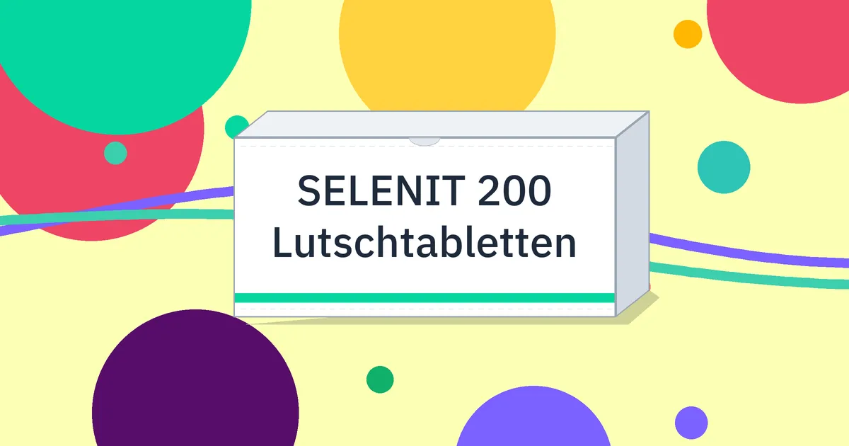 Symbolbild: Packung mit der Aufschrift SELENIT 200 Lutschtabletten (PZN 14027557) – Verfügbarkeit und Bezug in Apotheken in Frankfurt am Main