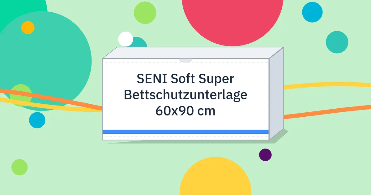 Symbolbild: Packung mit der Aufschrift SENI Soft Super Bettschutzunterlage 60x90 cm (PZN 13598565) – Verfügbarkeit und Bezug in Apotheken in Frankfurt am Main