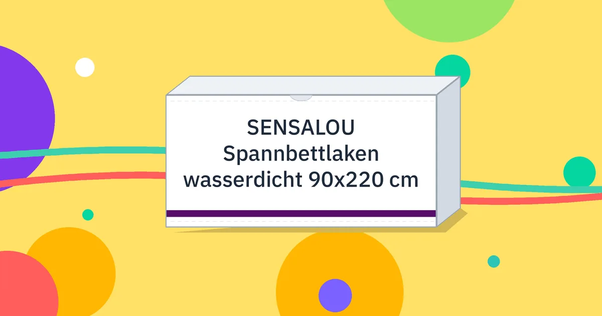 Symbolbild: Packung mit der Aufschrift SENSALOU Spannbettlaken wasserdicht 90x220 cm (PZN 20725975) – Verfügbarkeit und Bezug in Apotheken in Frankfurt am Main