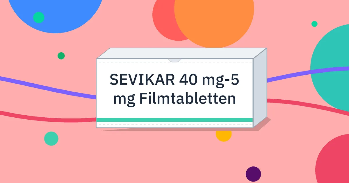 Symbolbild: Packung mit der Aufschrift SEVIKAR 40 mg-5 mg Filmtabletten (PZN 10005990) – Verfügbarkeit und Bezug in Apotheken in Frankfurt am Main