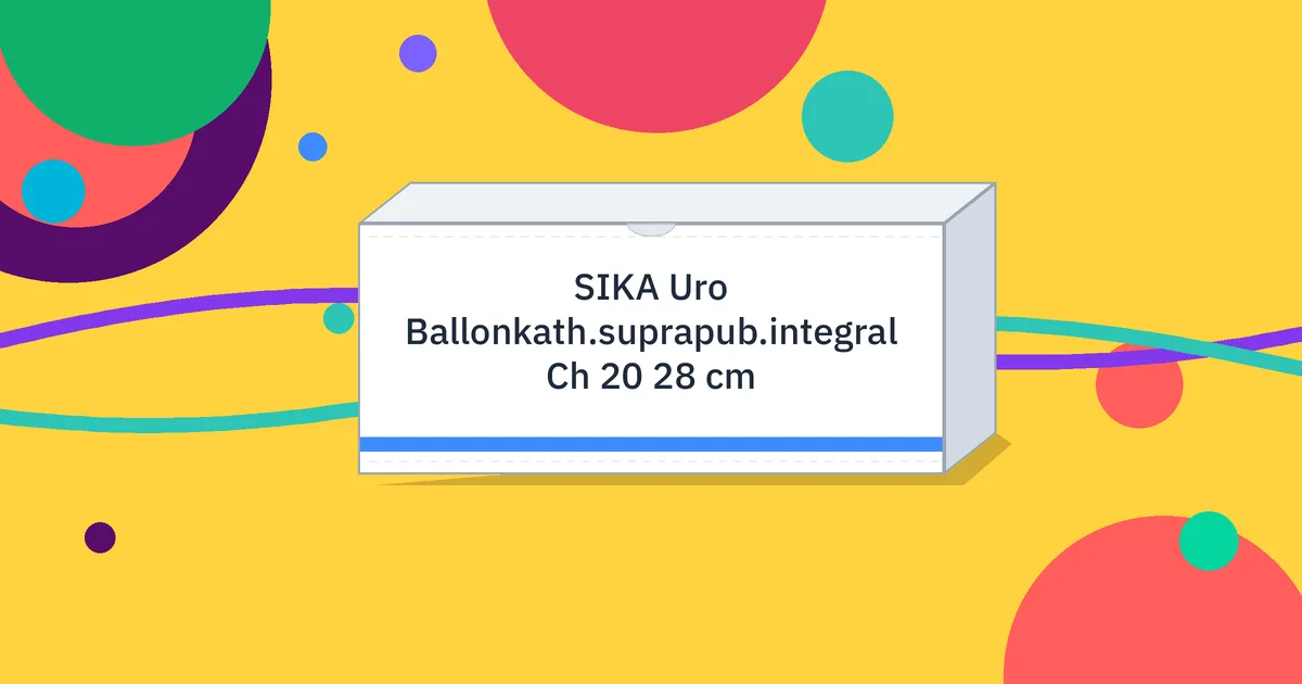 Symbolbild: Packung mit der Aufschrift SIKA Uro Ballonkath.suprapub.integral Ch 20 28 cm (PZN 03404790) – Verfügbarkeit und Bezug in Apotheken in Frankfurt am Main