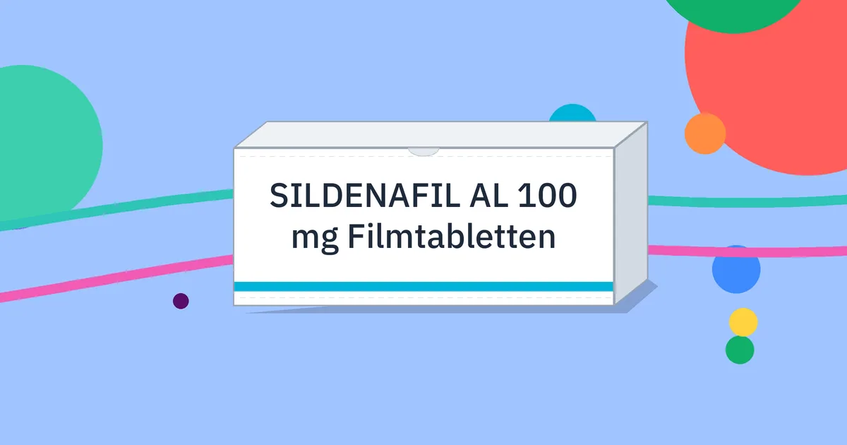 Symbolbild: Packung mit der Aufschrift SILDENAFIL AL 100 mg Filmtabletten (PZN 11072385) – Verfügbarkeit und Bezug in Apotheken in Frankfurt am Main