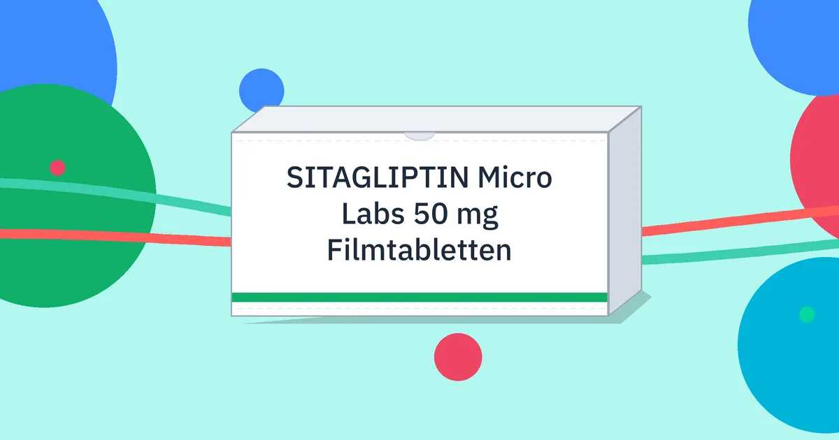 Symbolbild: Packung mit der Aufschrift SITAGLIPTIN Micro Labs 50 mg Filmtabletten (PZN 19395165) – Verfügbarkeit und Bezug in Apotheken in Frankfurt am Main
