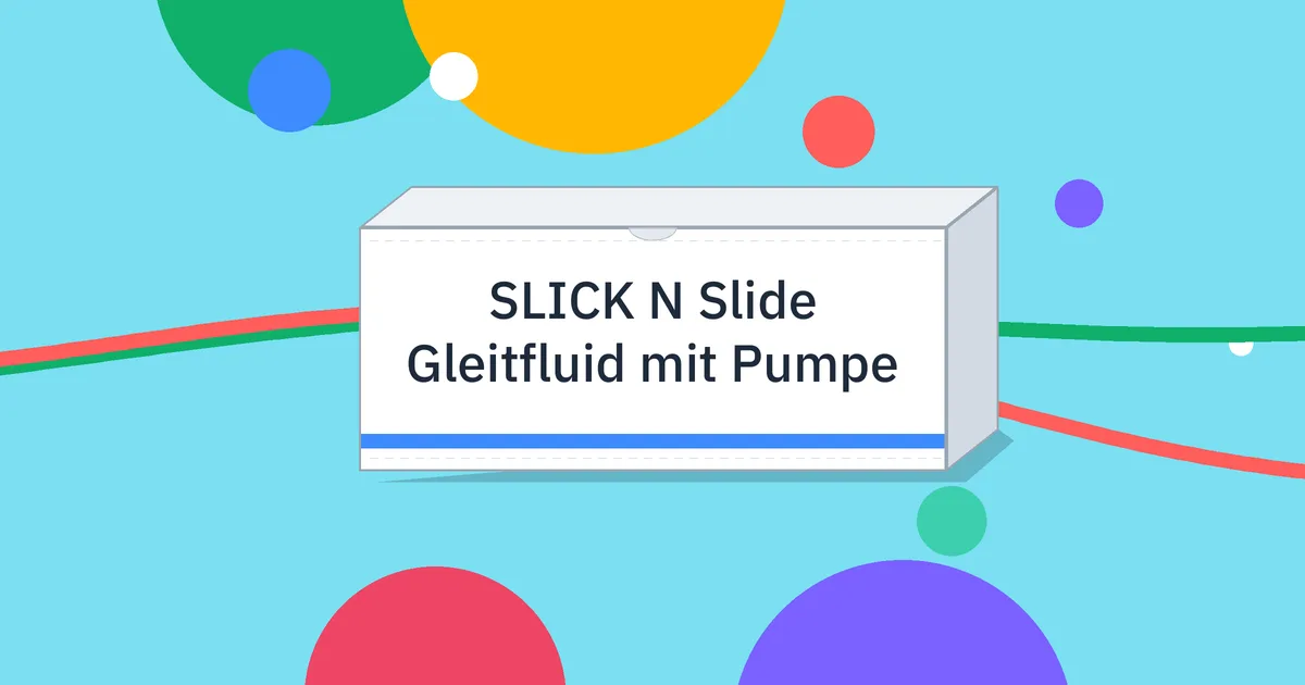 Symbolbild: Packung mit der Aufschrift SLICK N Slide Gleitfluid mit Pumpe (PZN 16582694) – Verfügbarkeit und Bezug in Apotheken in Frankfurt am Main
