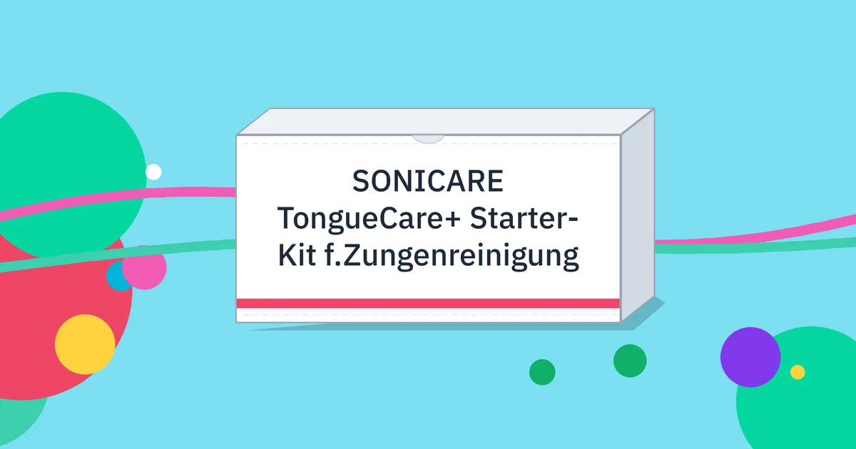 Symbolbild: Packung mit der Aufschrift SONICARE TongueCare+ Starter-Kit f.Zungenreinigung (PZN 03109648) – Verfügbarkeit und Bezug in Apotheken in Frankfurt am Main