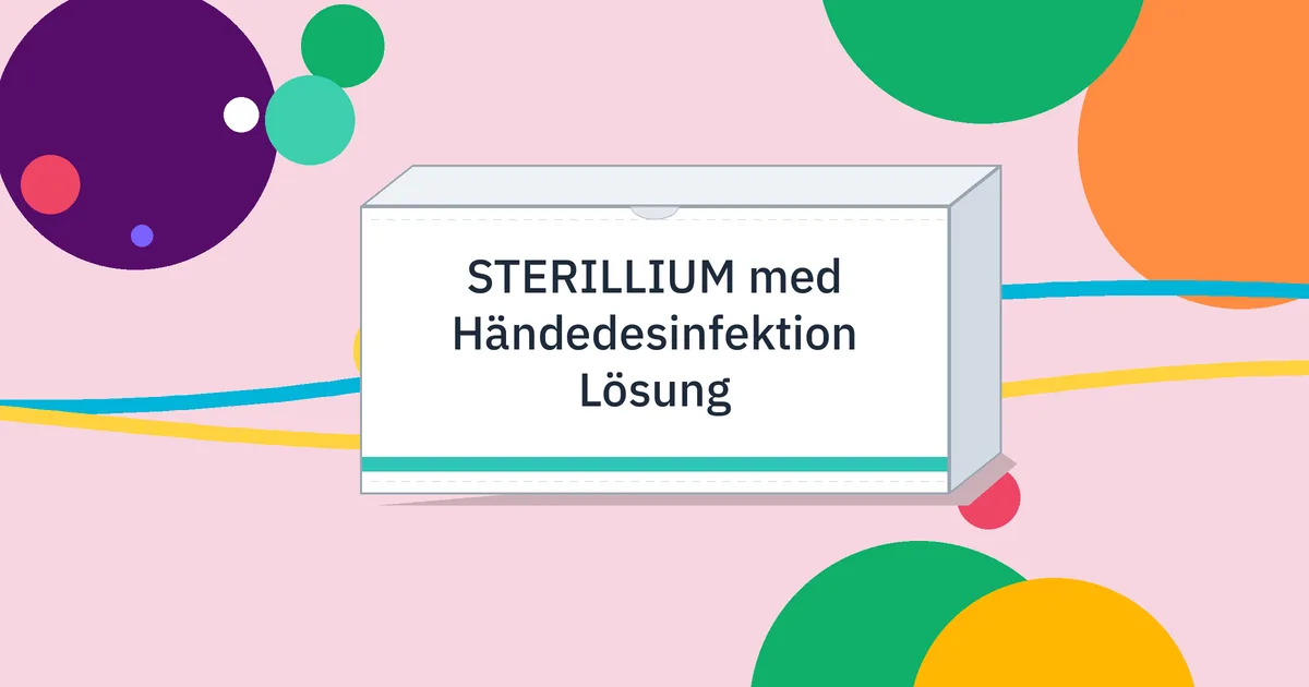 Symbolbild: Packung mit der Aufschrift STERILLIUM med Händedesinfektion Lösung (PZN 06589258) – Verfügbarkeit und Bezug in Apotheken in Frankfurt am Main