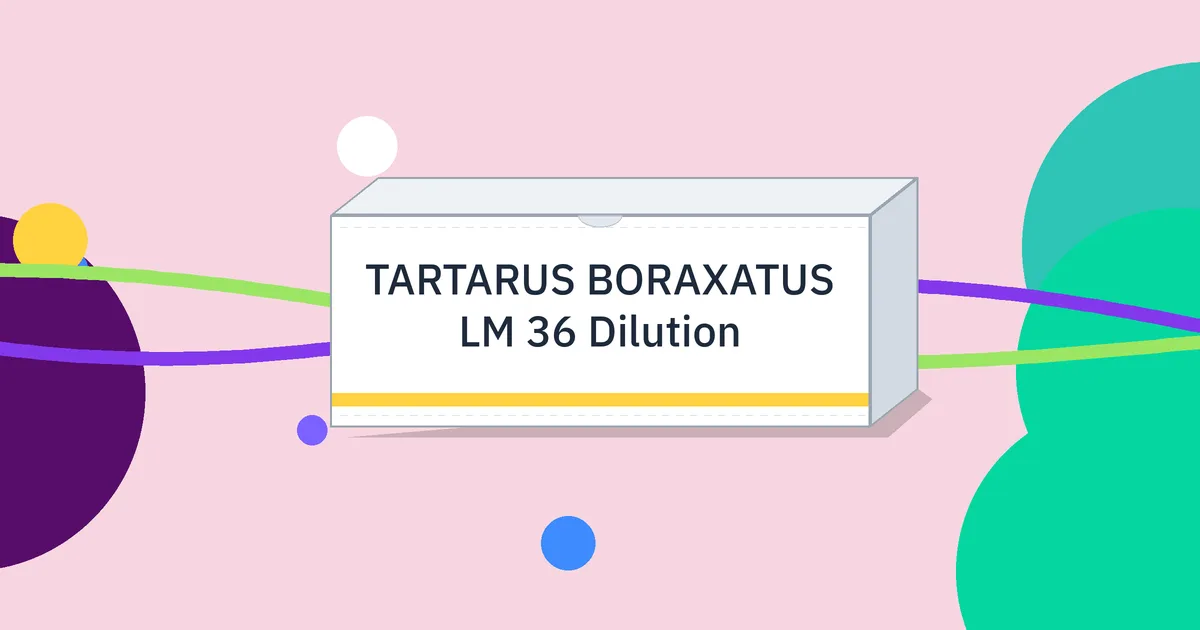Symbolbild: Packung mit der Aufschrift TARTARUS BORAXATUS LM 36 Dilution (PZN 13214984) – Verfügbarkeit und Bezug in Apotheken in Frankfurt am Main